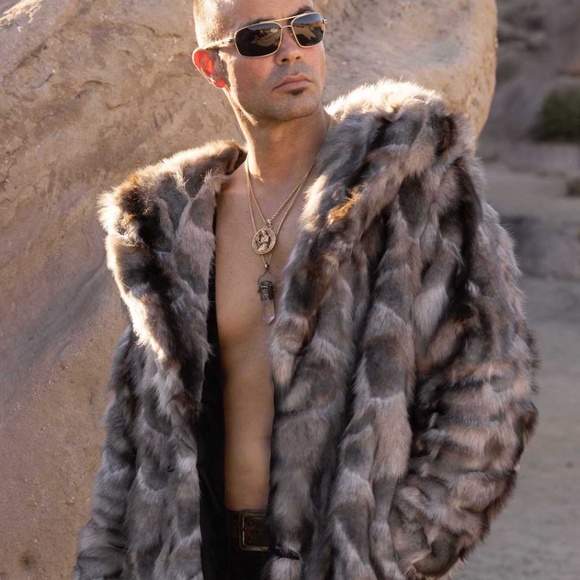 FURROCIOUS FURR | Jackets & Coats | Furrocious Furr Mens Faux Fur Gray ...